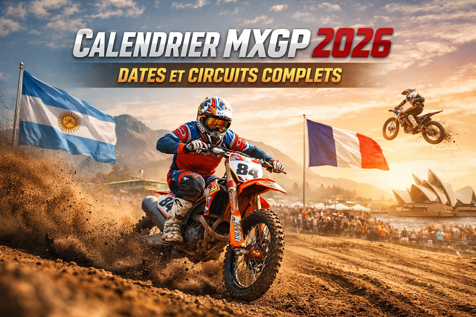 Calendrier MXGP 2026 : Dates et Circuits Complets